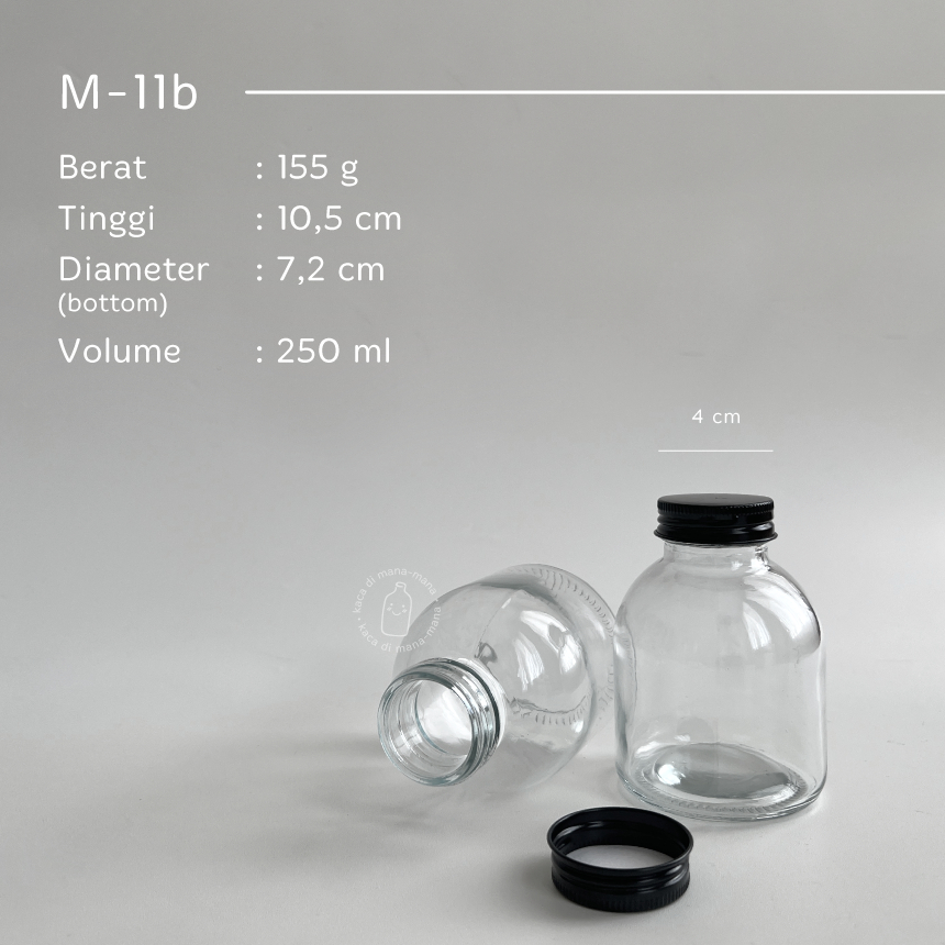 Jual Botol kaca CHUBBY estetik aesthetic 250ml 350ml - botol kopi juice ...