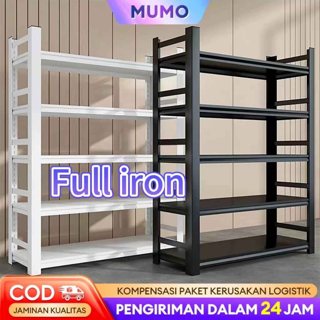 Jual Rak besi siku Rak Besi Susun 120*40*200CM Rak barang Rak gudang ...