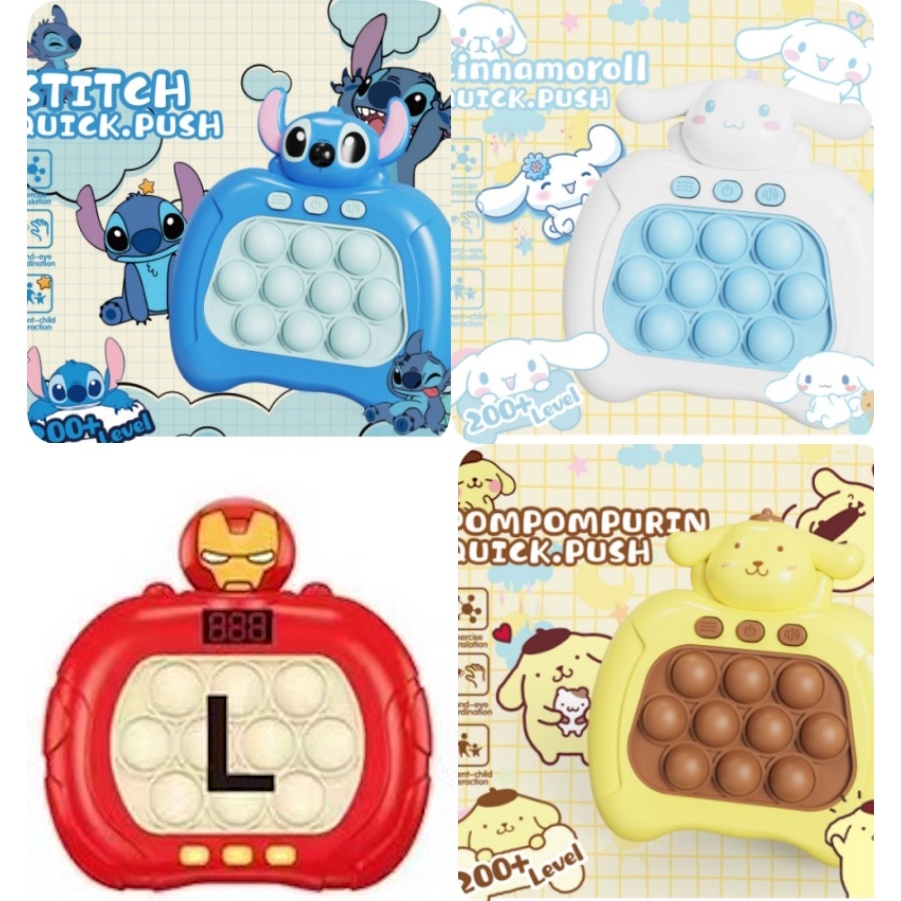 Jual [LOGU] Mainan pop it elektronik, Pop it push bubble whack a mole ...