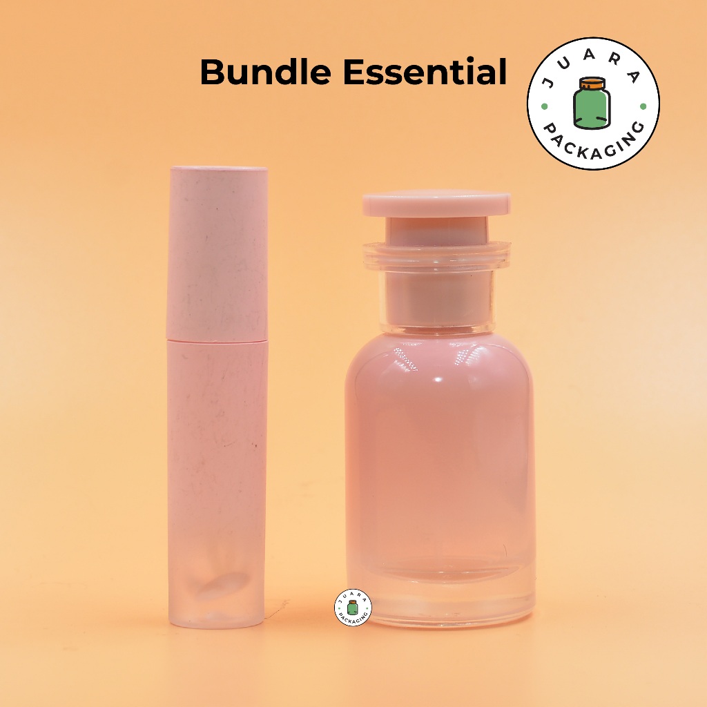 Jual BUNDLE Essential Kemasan Makeup Botol Parfum Kaca Wadah Lipcare ...
