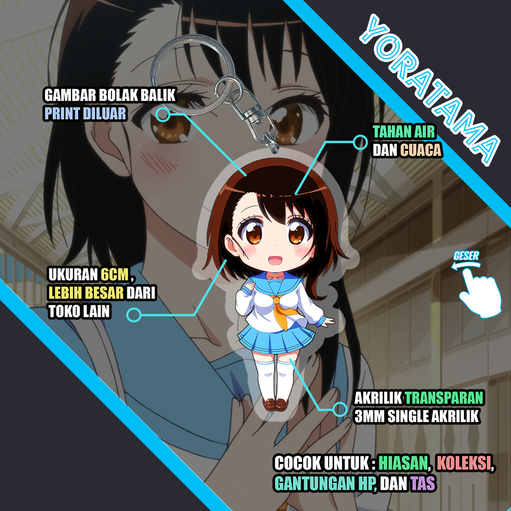 Jual Gantungan Kunci Onodera Nisekoi, Keychain Anime Lucu | Shopee ...