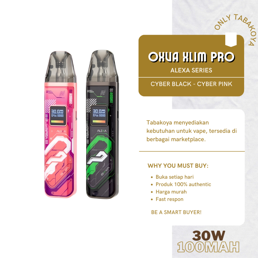 Jual OXVA Xlim PRO Alexa Series 30W 1000mAh Pod Kit by Oxva x Alexa ...