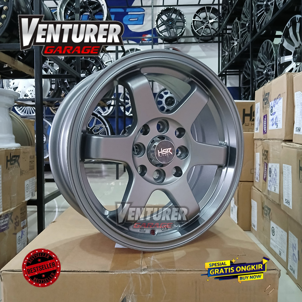 Jual Velg Ring 14 Model TE37 Mobil Brio Agya Ayla Starler Wuling Air Ev R14 HSR Tokyo Pcd 8x100 ...
