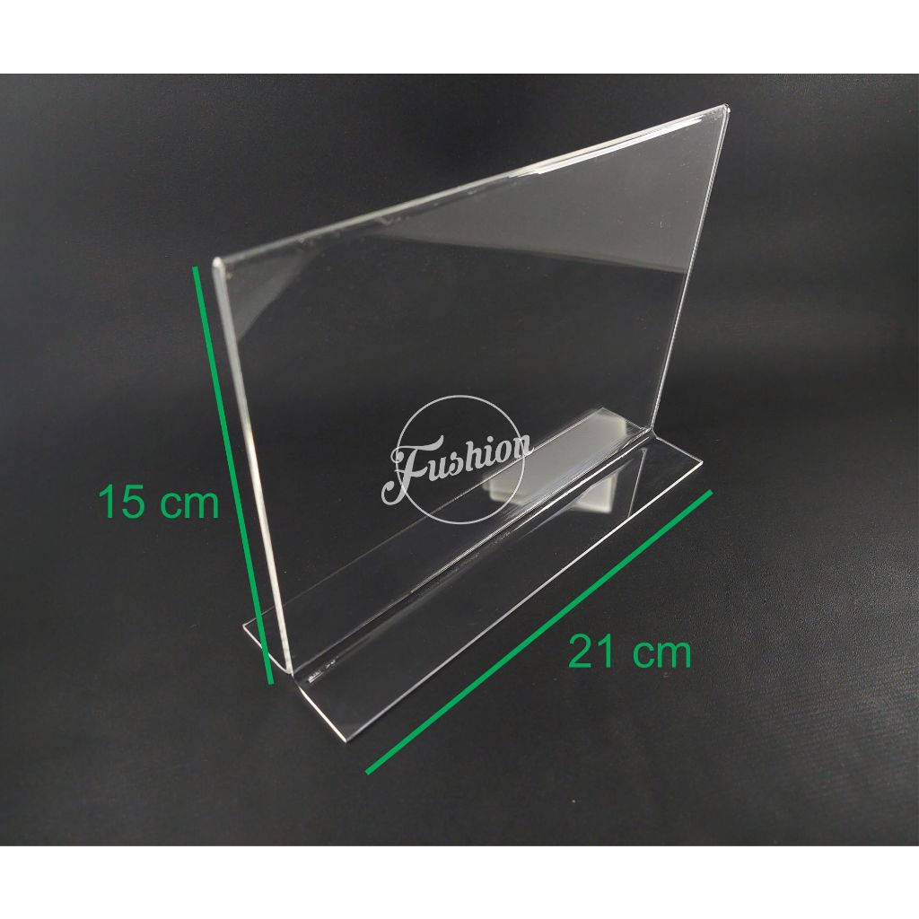 Jual Akrilik Tempat Brosur A5 / Acrylic Tent Card Holder Stand / Qris ...