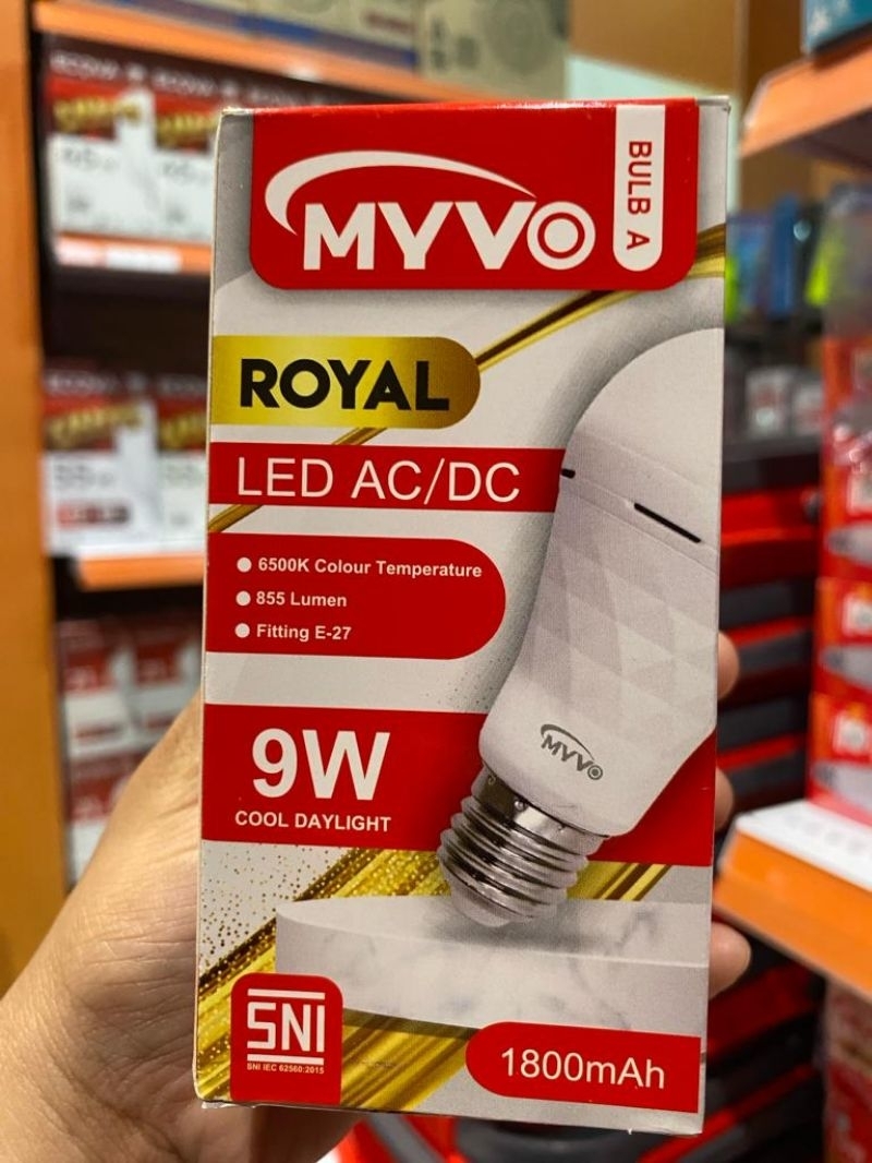 Jual LAMPU LED EMERGENCY MYVO 9 WATT/ LAMPU AC DC MYVO 9 WATT | Shopee ...