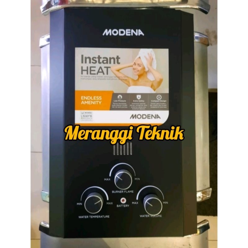 Jual id4759 Water heater instan gas pemanas air Modena GI 0631 L 6 ...