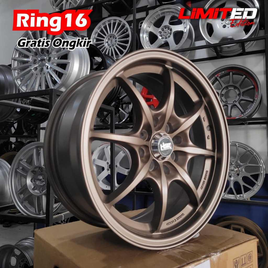 Jual Velg mobil ring 16 HSR SADAU velg mobil racing r16 Agya,ayla,ignis,brio,calya,sigra,jazz ...