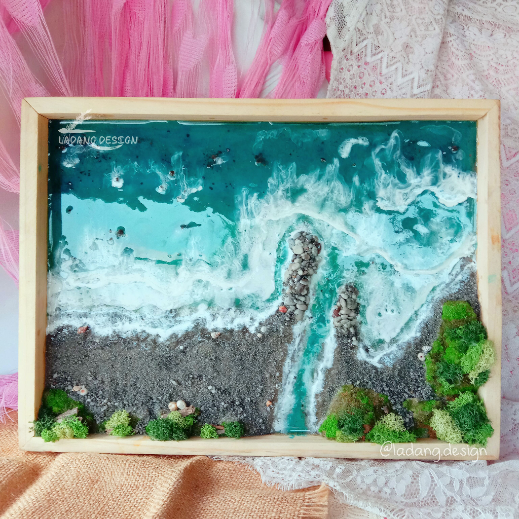 Jual READY STOCK Resin Art Pantai Suwuk Indonesia Home Decor Hiasan ...