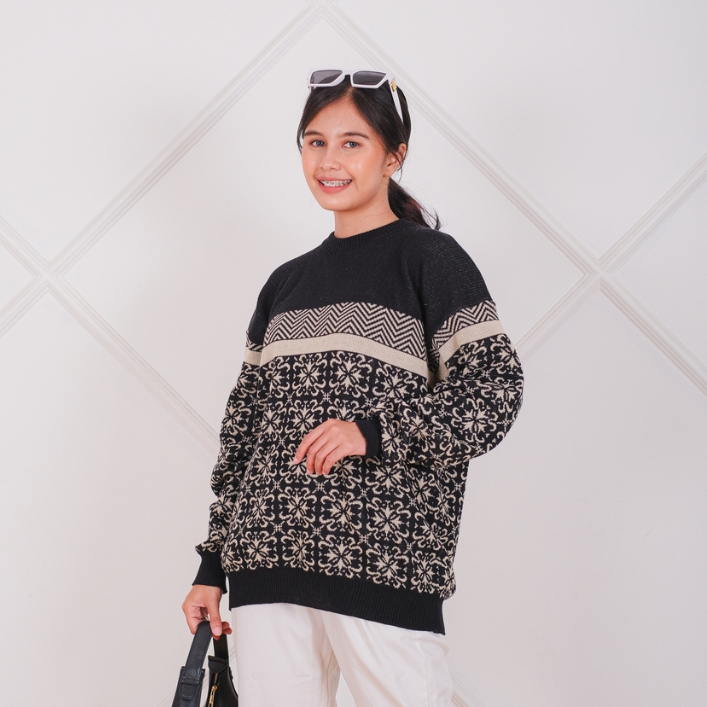 Jual Naya Knit Oversize Sweater - Atasan Baju Wanita Terbaru Bahan ...