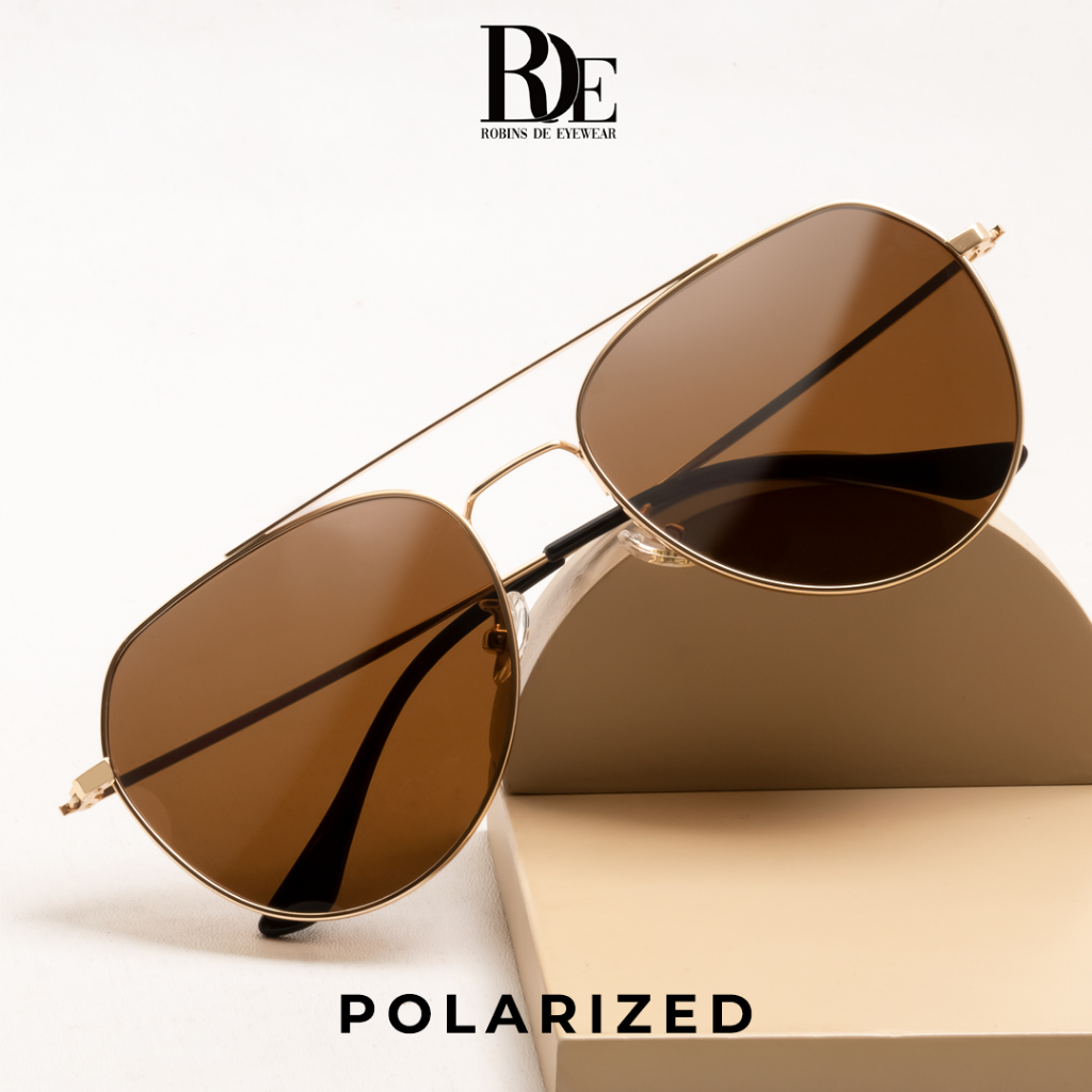 Jual ROBINS Kacamata Aviator Polarized Anti Radiasi UV400 Sunglasses Retro Anti Silau Fashion ...
