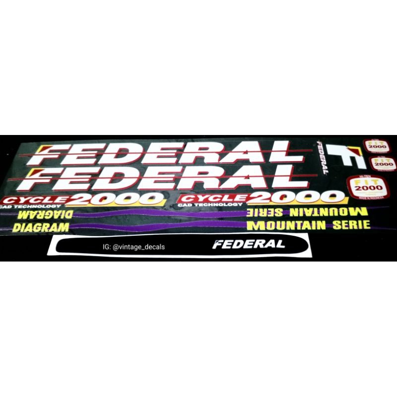 Jual sticker federal DIAGRAM mountain serie | Shopee Indonesia
