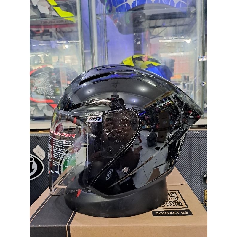 Jual HELM HALF FACE NHK N1 MAX SOLID BLACK DOFT SNI DOT NHK ORIGINAL ...