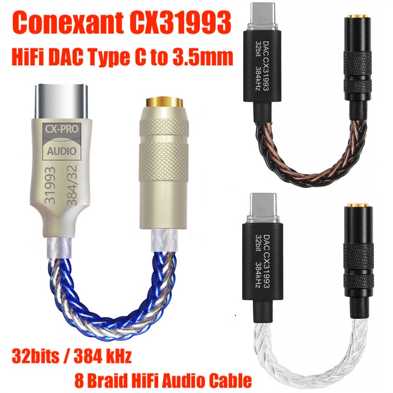 Jual Conexant CX31993 Pro HiFi DAC Type C to Jack 3.5mm AUX Audio Adaptor | Shopee Indonesia