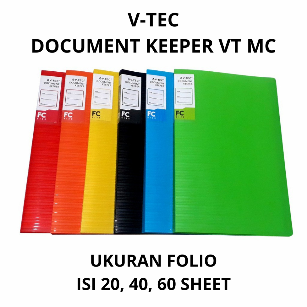 Jual V tec folder document keeper F4 Folio VT MC isi 20 40 60 | Shopee ...