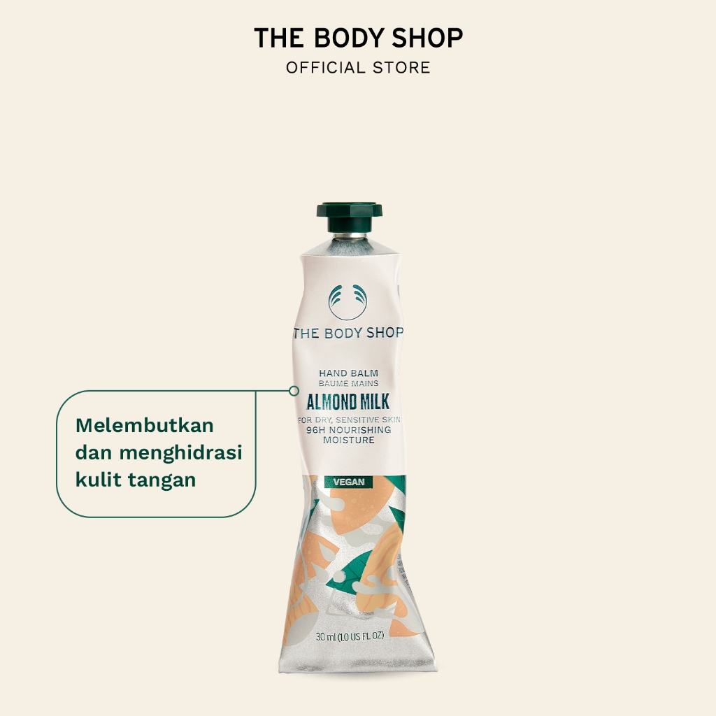 Jual The Body Shop Almond Milk Hand Balm 30Ml | Shopee Indonesia