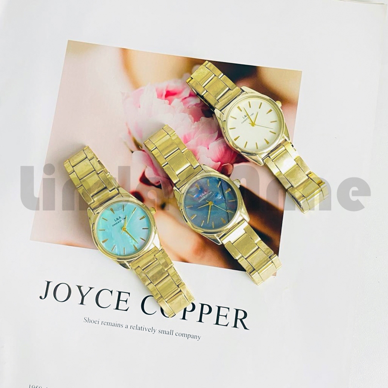 Jual (COD) Jam Tangan Wanita Stainless Steel Dial Bulat Warna Marble ...