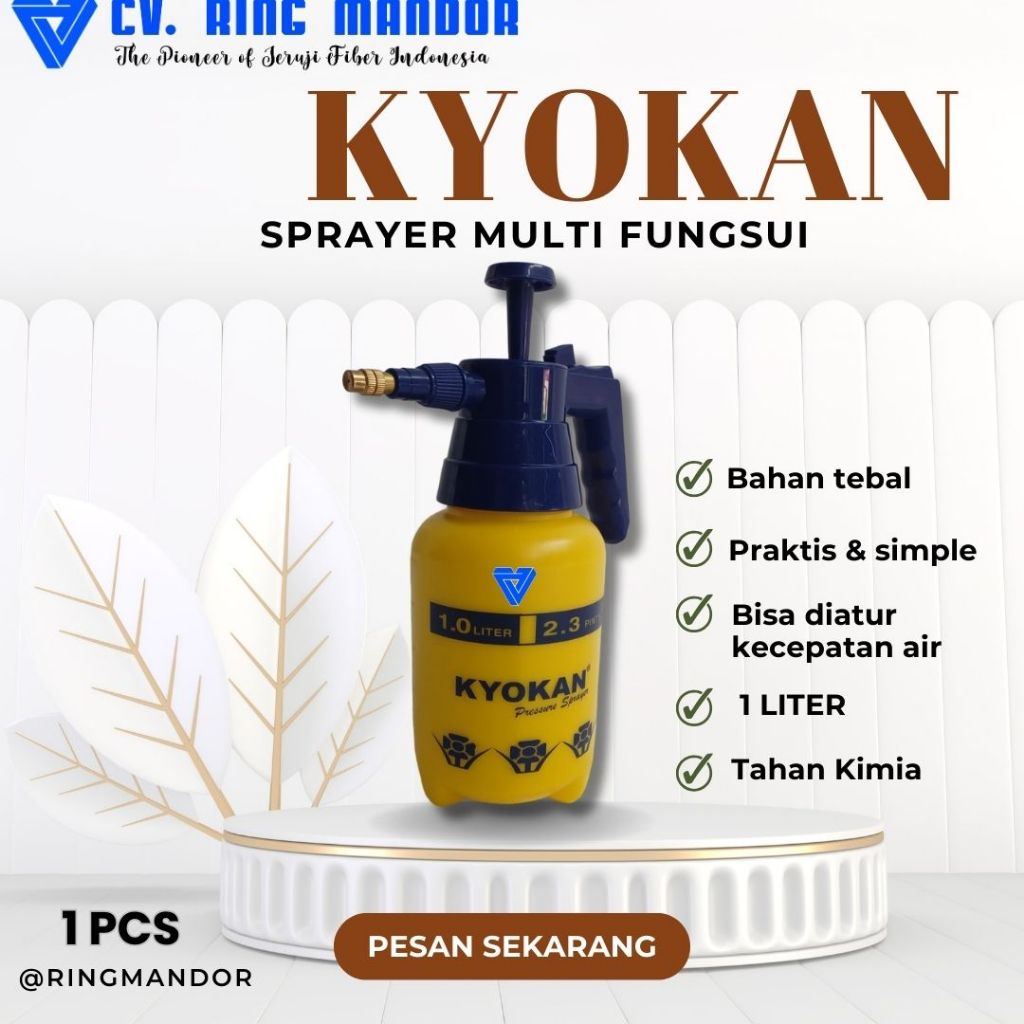 Jual SPRAYER KYOKAN 1 LITER SEMPROTAN AIR KYOKAN BOTOL SPRAY SEMPROT ...