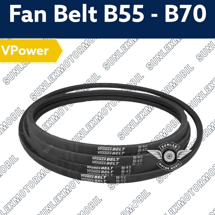 Jual LjZ FAN BELT VBELT TALI KIPAS TIPE B BANDO VPOWER B55 B56 B57 B6 ...