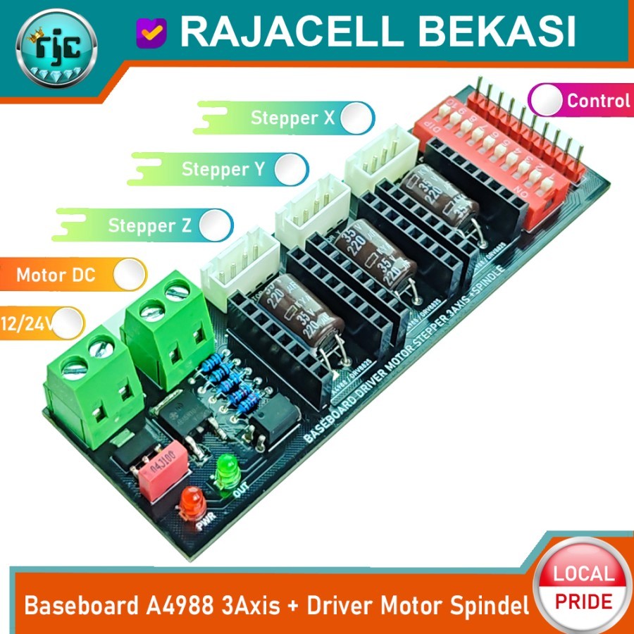 Jual Extension Driver Stepper 3 Axis A4988 Nema17 Driver Motor DC dan ...