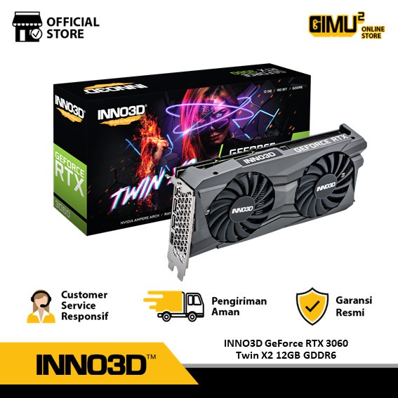 Jual INNO3D GeForce RTX 3060 Twin X2 12GB GDDR6 VGA | Shopee Indonesia