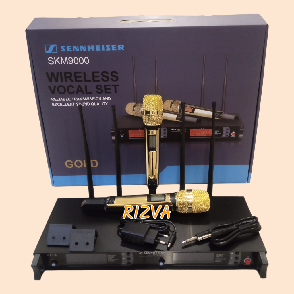Jual SENNHEISER SKM9000 GOLD MIC WIRELESS SKM 9000 MICROPHONE GOLD ...