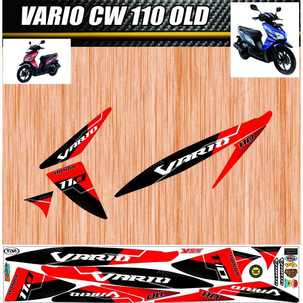 Jual STICKER STRIPING MOTOR VARIASI VARIO 110 CW-VARIO KARBU VARIASI ...