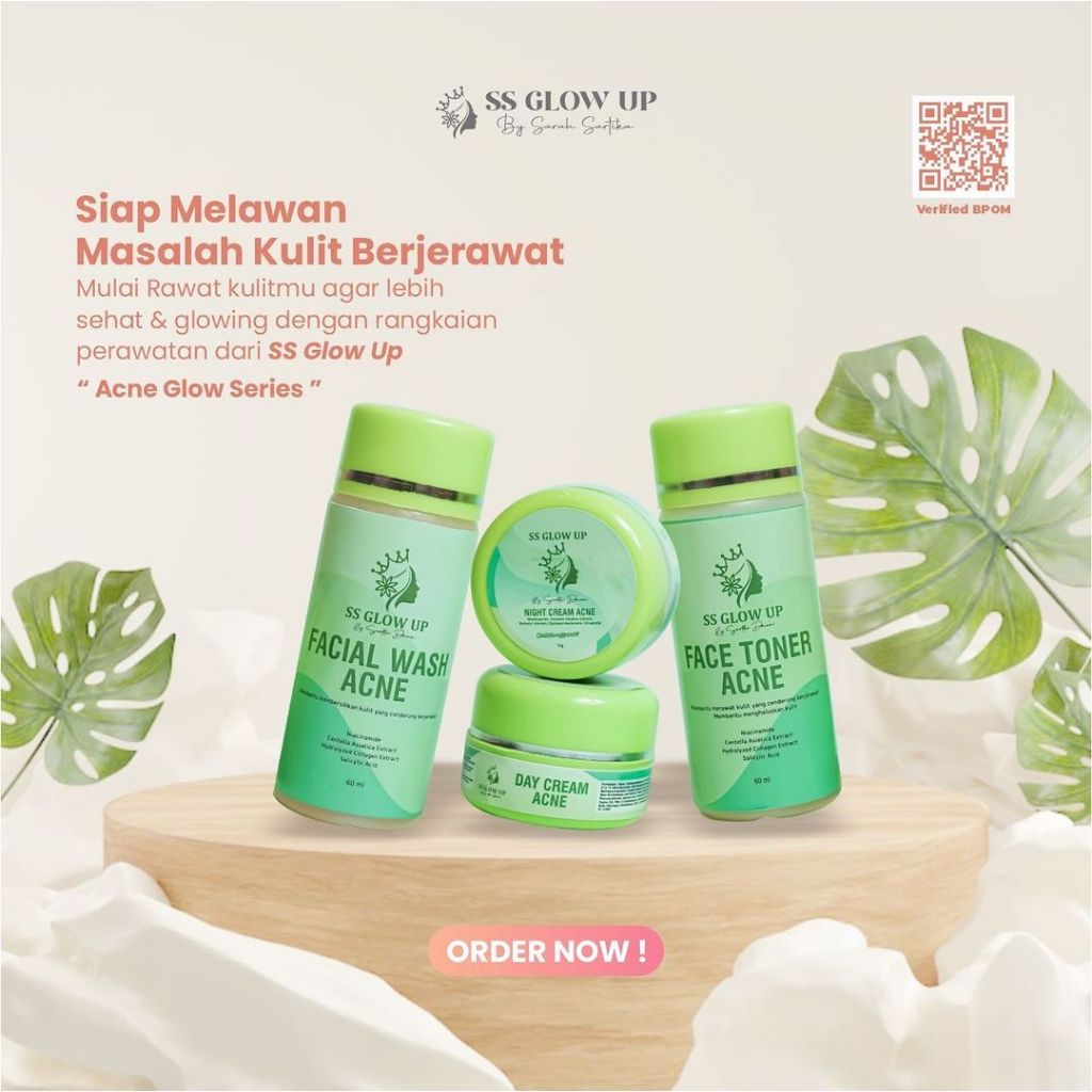 Jual Acne Glow by SS Glow Up Sartika Diman ( Free Kapas/Pouch/Cermin ...