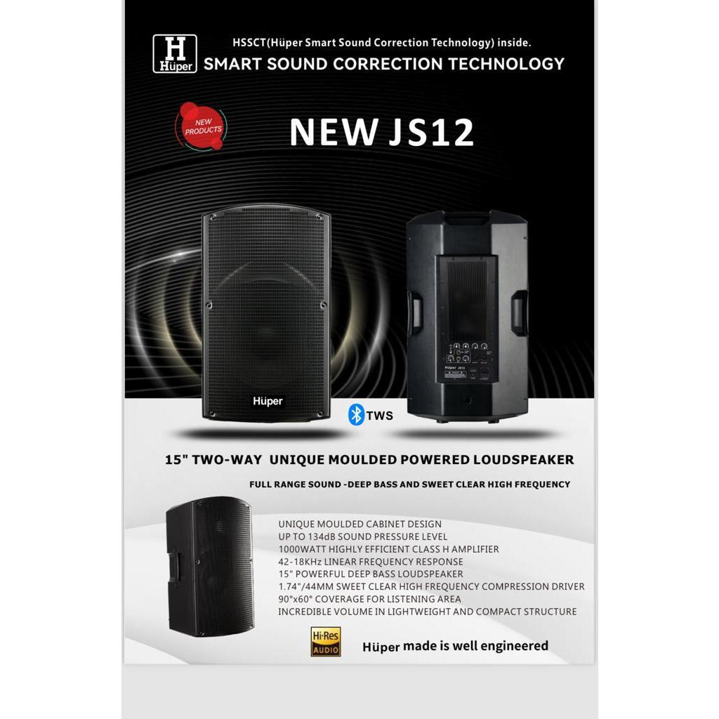 Jual Speaker Aktif Huper JS12 JS-12 JS 12 15 Inchi Sepasang Original | Shopee Indonesia