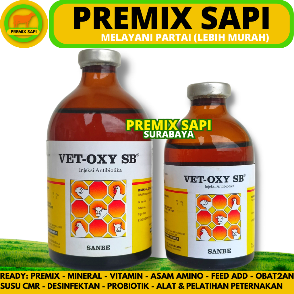 Jual VET OXY SB 100ML & VET OXY SB 50ML SANBE - Obat Antibiotik Anti ...