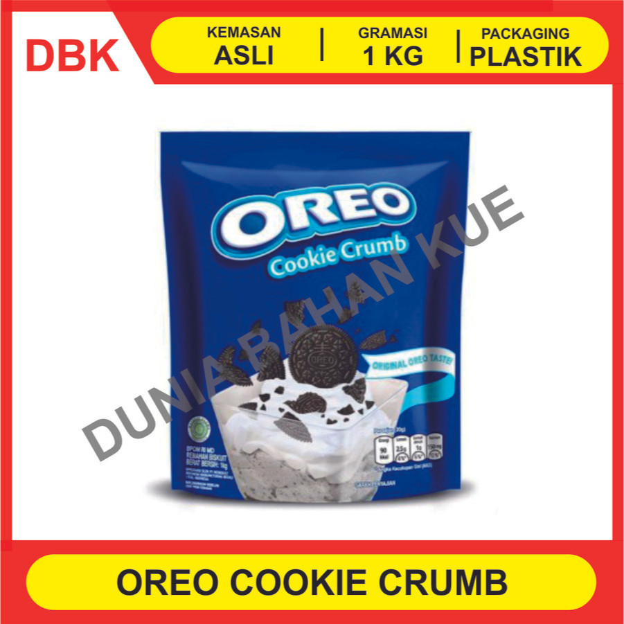 Jual (KEMASAN BIRU) OREO COOKIE CRUMB BISKUIT 1 KG - 1 DUS 8 PCS ...