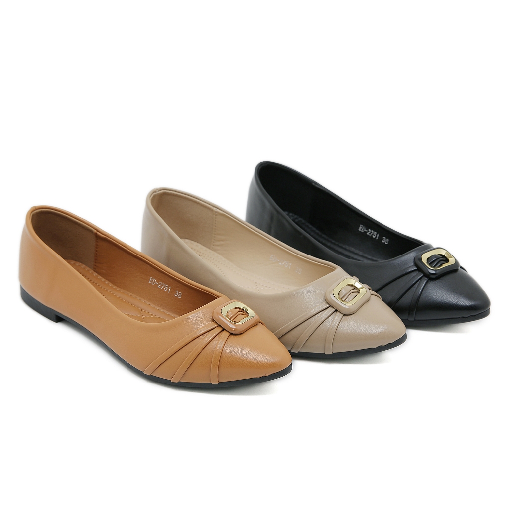 Jual ELLORA ED-2751 Sepatu Flatshoes Wanita Sepatu Kerja Import ...