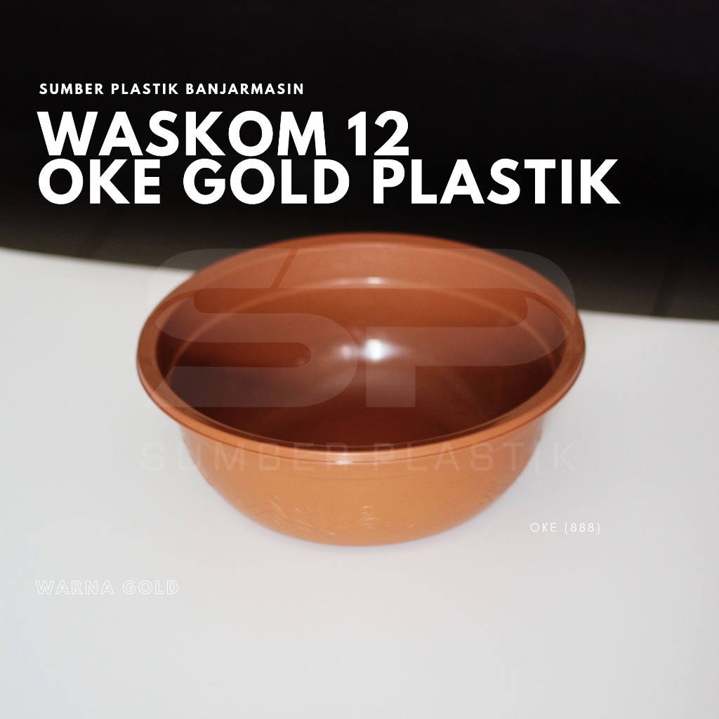 Jual Waskom 12 Oke Gold Baskom Motif Kembang Emas 888 (Satuan) | Shopee ...