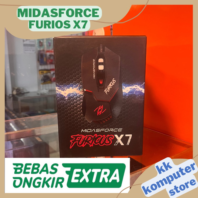 Jual MIDASFORCE FURIOUS X7 GAMING MOUSE | Shopee Indonesia