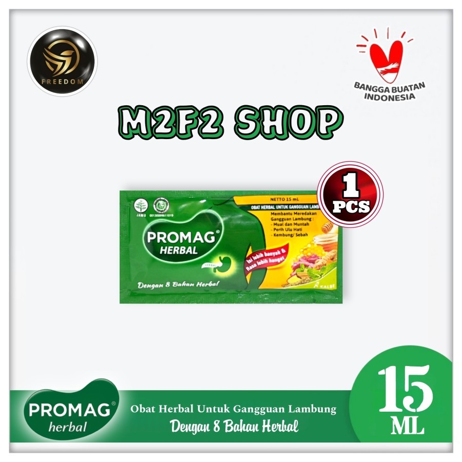 Jual Promag Herbal Obat Sakit Maag Lambung | Cair Sachet - 15 ml ...