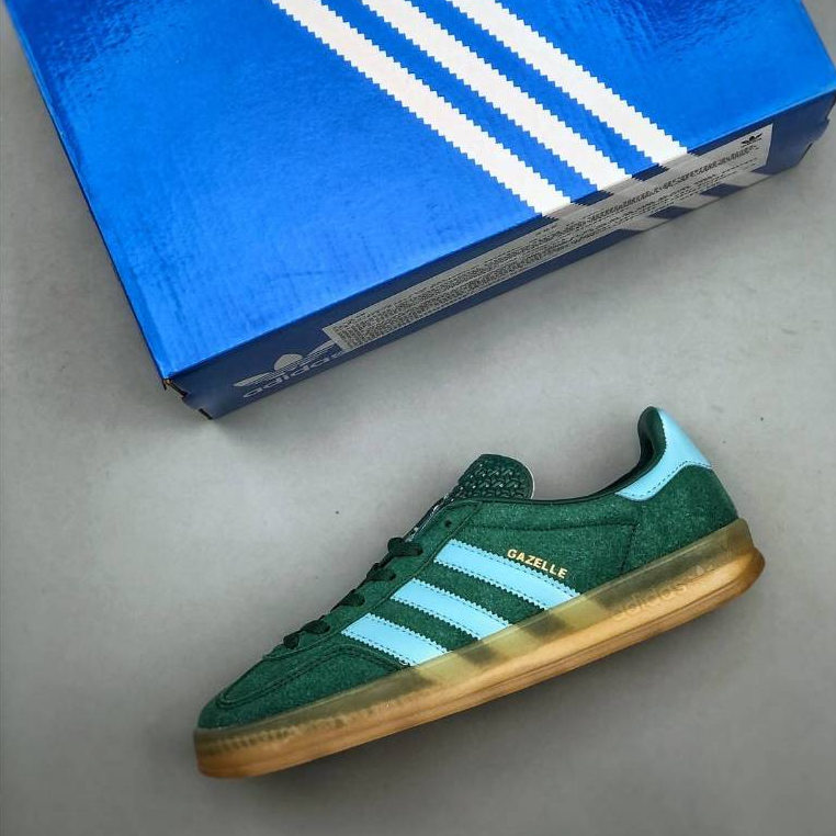 Jual SEPATU ADIDAS GAZELLE INDOOR COLLEGIATE GREEN HAZY SKY VICTORY ...