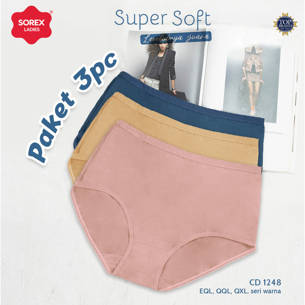 Jual Sorex Paket Hemat 3 Cd Basic wanita Super Soft Maxi Extra Size ...