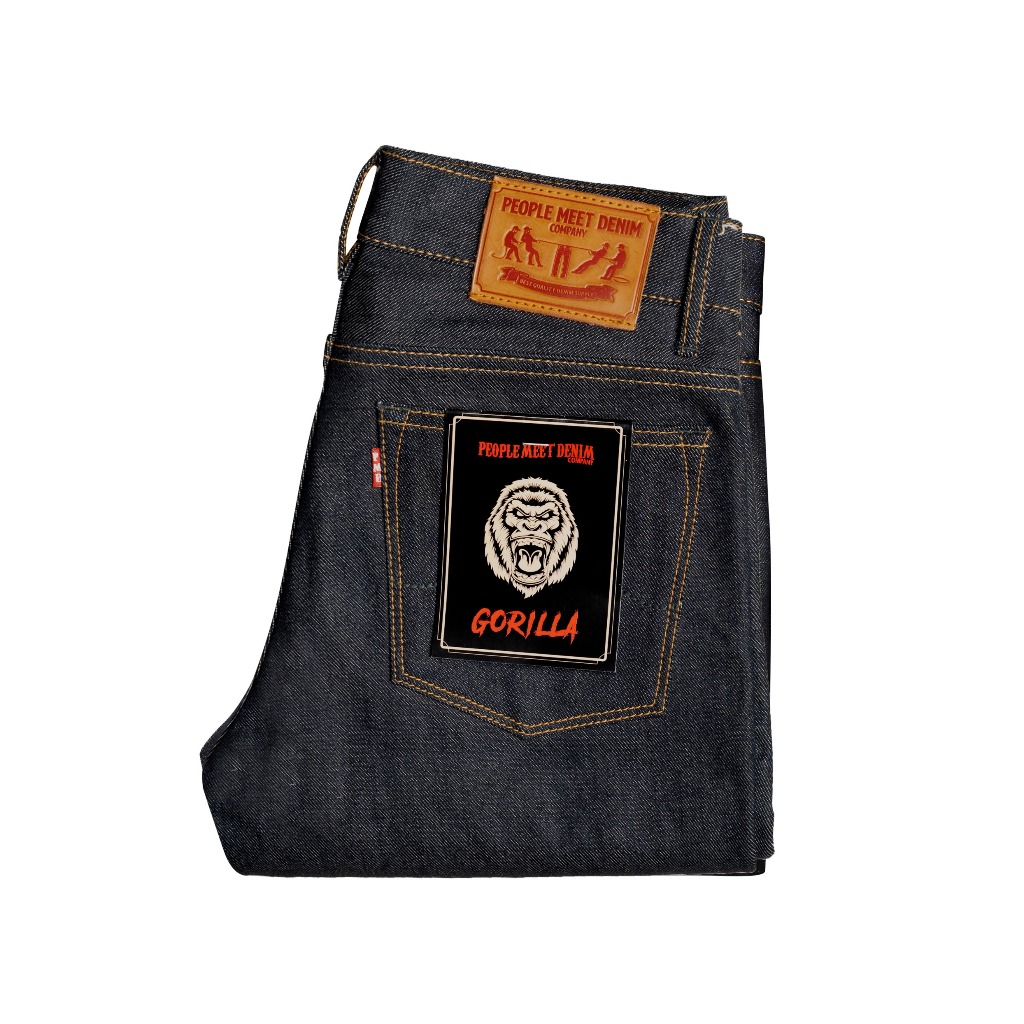 Jual PMD & CO - GORILLA - 14oz - Denim Selvedge Accent - Black Indigo ...