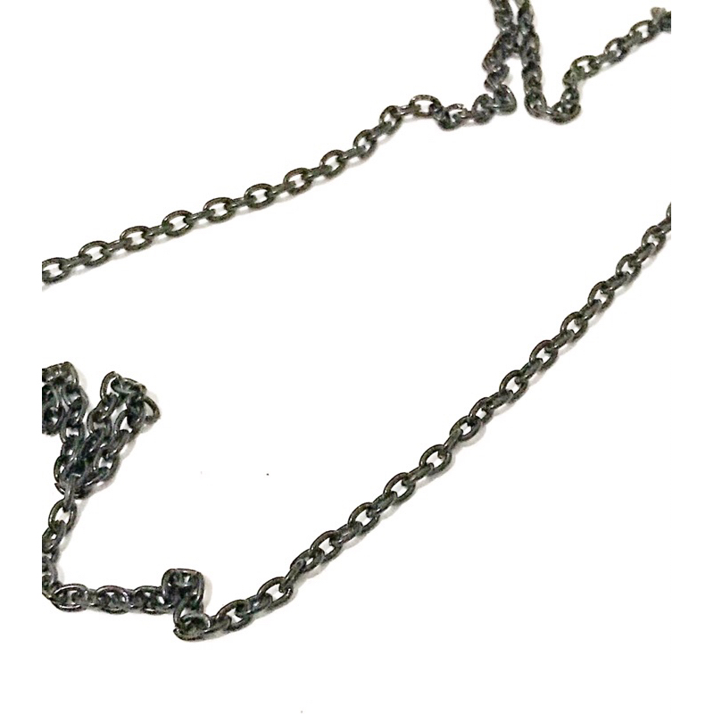 Jual Rantai pipih hitam meteran murah (buat kalung,acc,stapmask ...