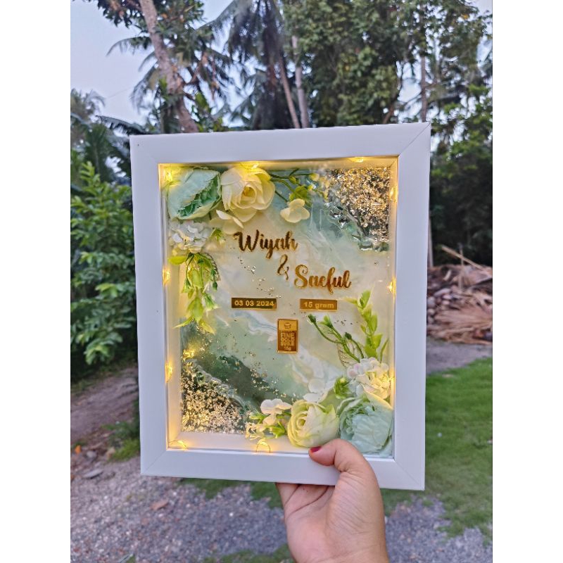 Jual 1 HARI JADI Mahar Pernikahan Resin Mahar Viral Aesthetic Mahar ...