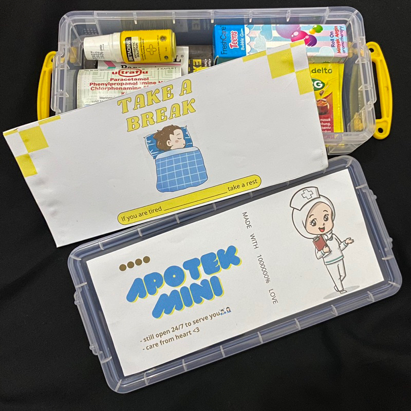Jual READY STOCK Apotek mini kado buat pacar teman kotak obat P3K kado ...