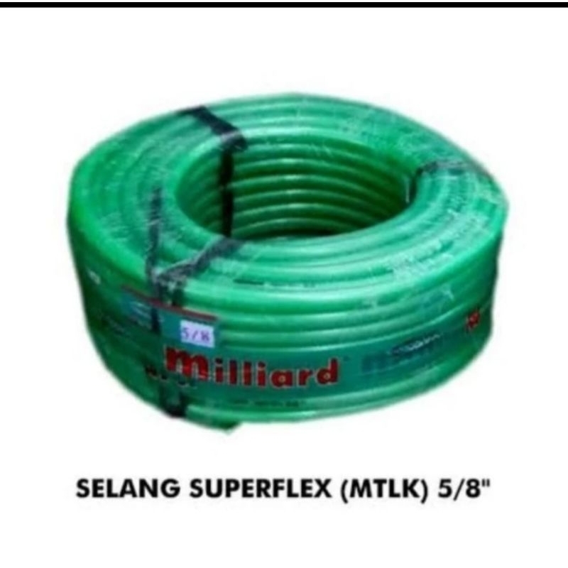 Jual selang milliard 5/8 metalik superflex harga eceran per meter ...