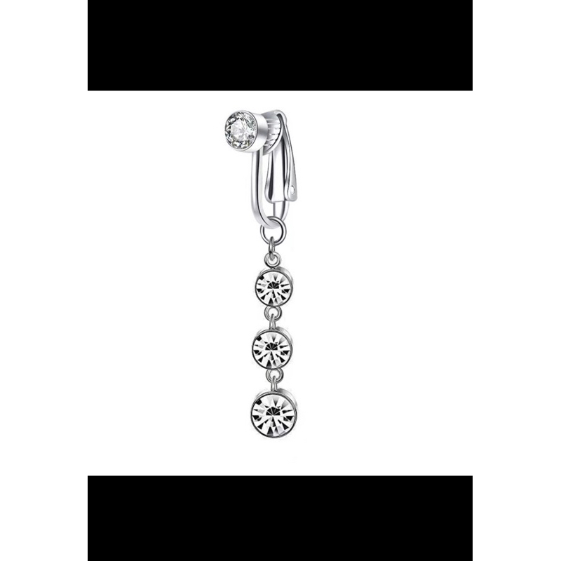 Jual Anting pusar jepit tanpa tindik clip fake, piercing earing belly ...