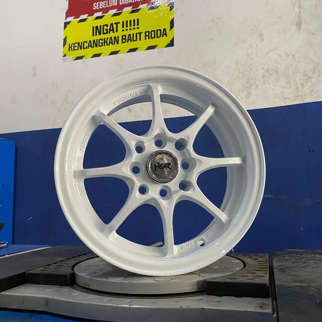 Jual velg mobil racing hsr ring14 pcd4x100 dan 4x114,3 cocok buat mobil karimun wuling air v ...