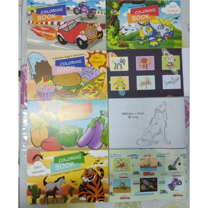Jual 8S COLOURING BOOK FANCY kecil / BUKU MEWARNAI / COLORING (lsn ...