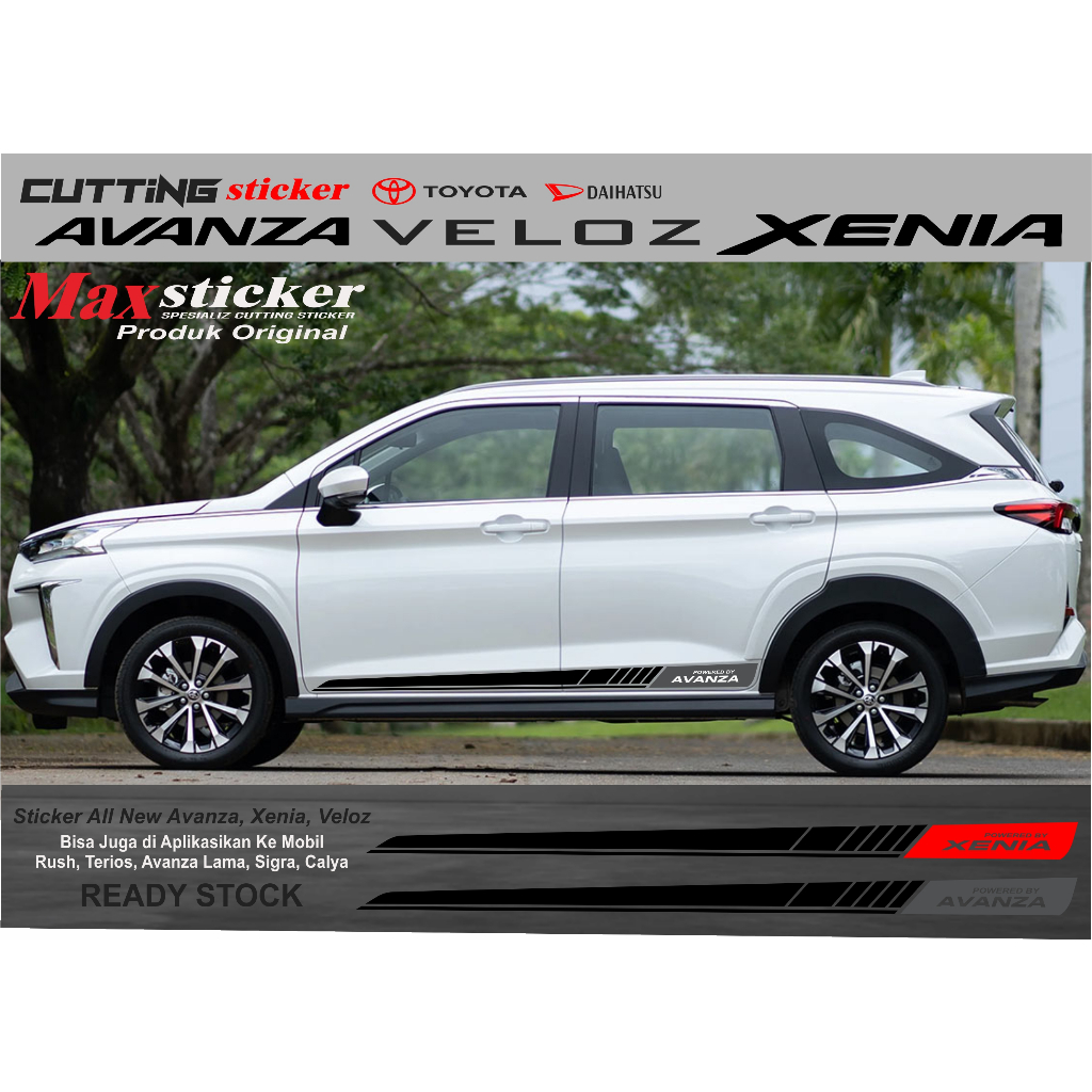 Jual Sticker Mobil Cutting stiker Avanza Xenia Veloz Terbaru | Shopee ...