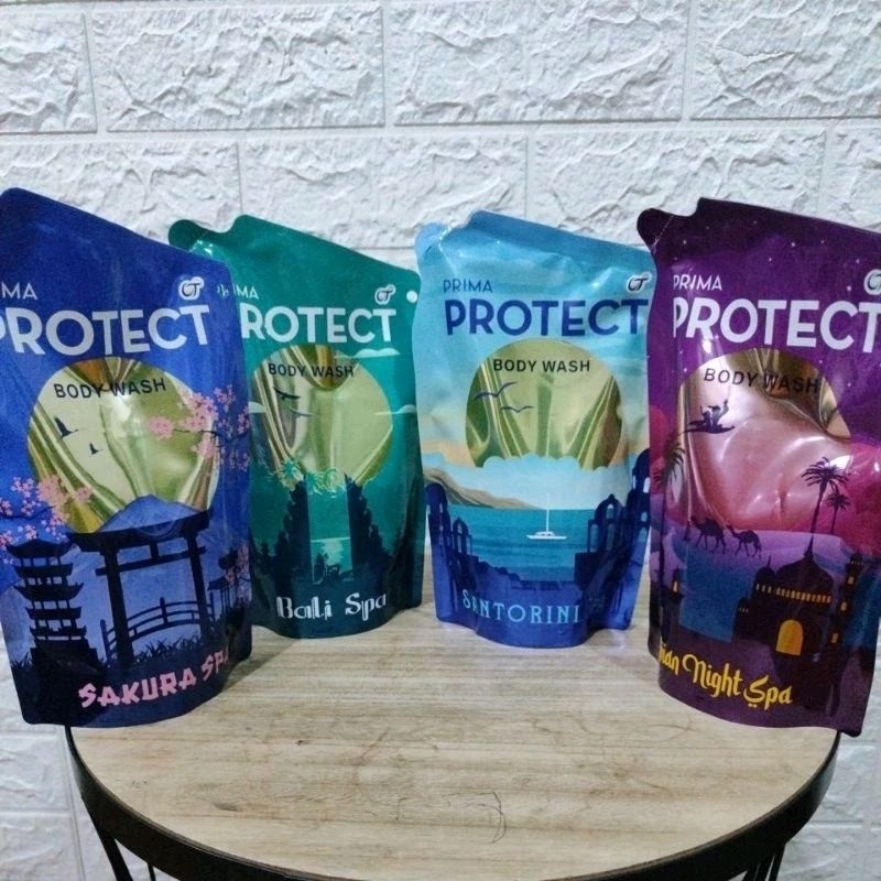 Jual Prima Protect Body Wash sensasi SPA, kemasan POUCH 400ml | Shopee ...