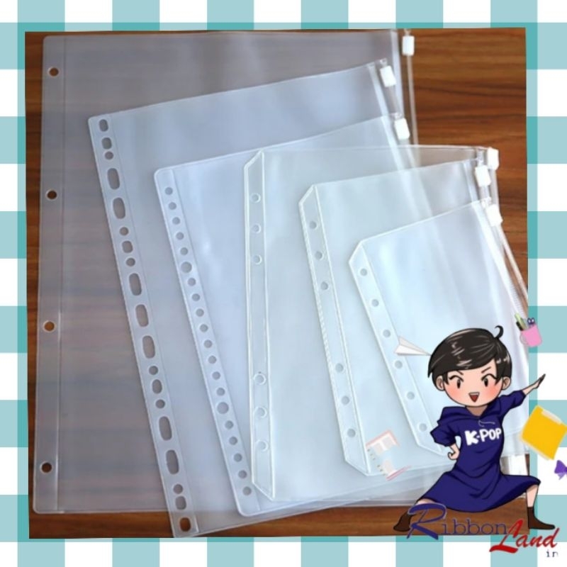 Jual A4 B5 Ziplock PVC Pouch Zipper Kantong Serbaguna Pelengkap Binder ...