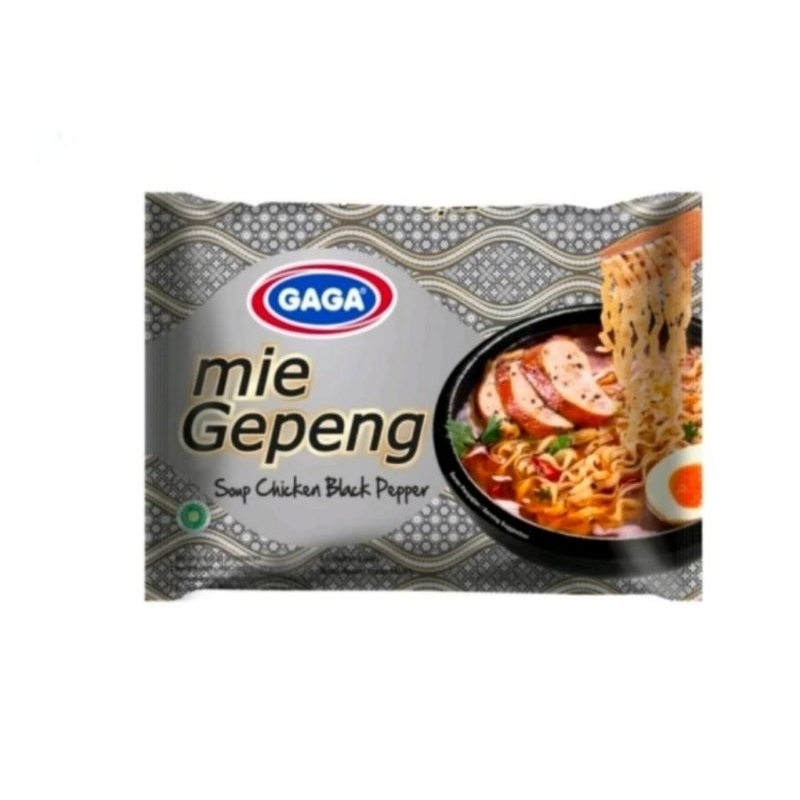 Jual Gaga Mie Instan Gepeng Rasa Kuah Ayam Lada Hitam isi 67 gram ...