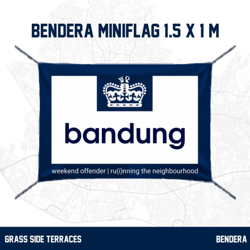 Jual Bendera Mini Flag - WEEKEND OFFENDER BANDUNG, Casual Supporter ...