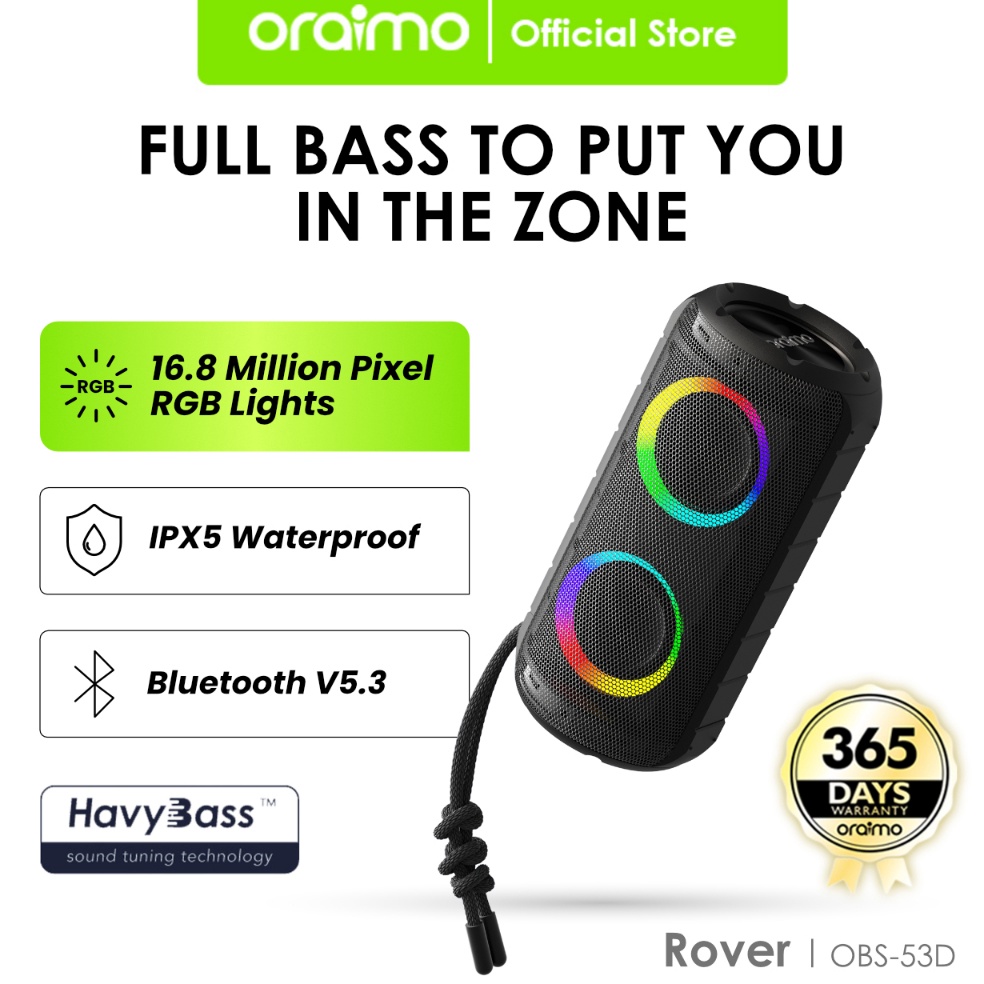 Jual Barang Pilihan Oraimo Super Bass Speaker Bluetooth 53 Max 2W Rover ...